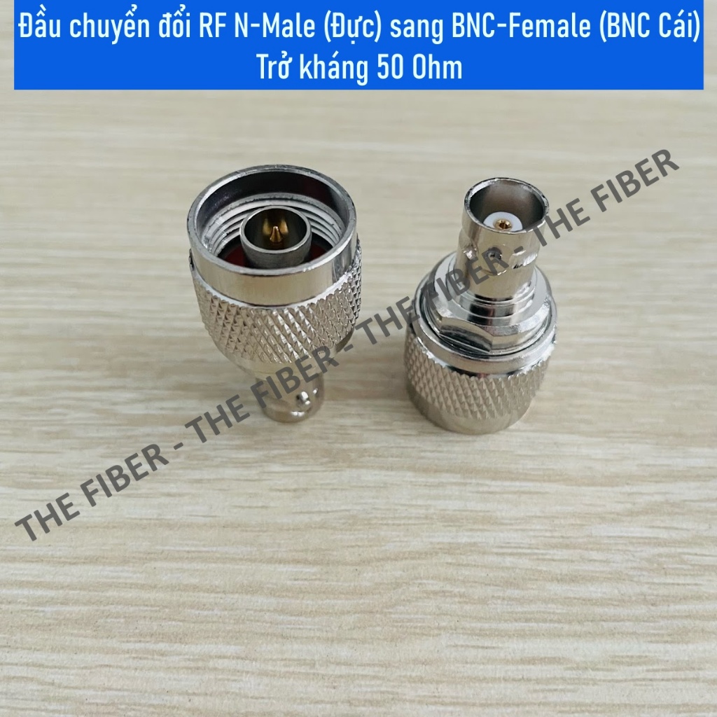 Đầu chuyển đổi RF N-Male (Đực) sang BNC-Female (BNC Cái) - Trở kháng 50 Ohm | Shopee Việt Nam
