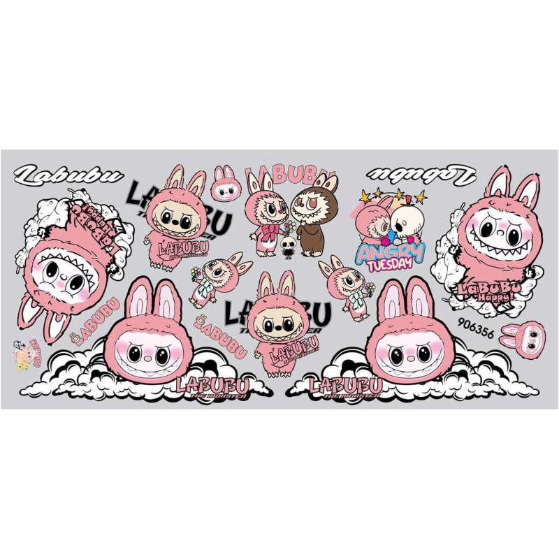 Combo Logo LABUBU Siêu Hot Hit (27x60cm) In UV Nổi - [Loại 1] Tem 3 Lớp ...