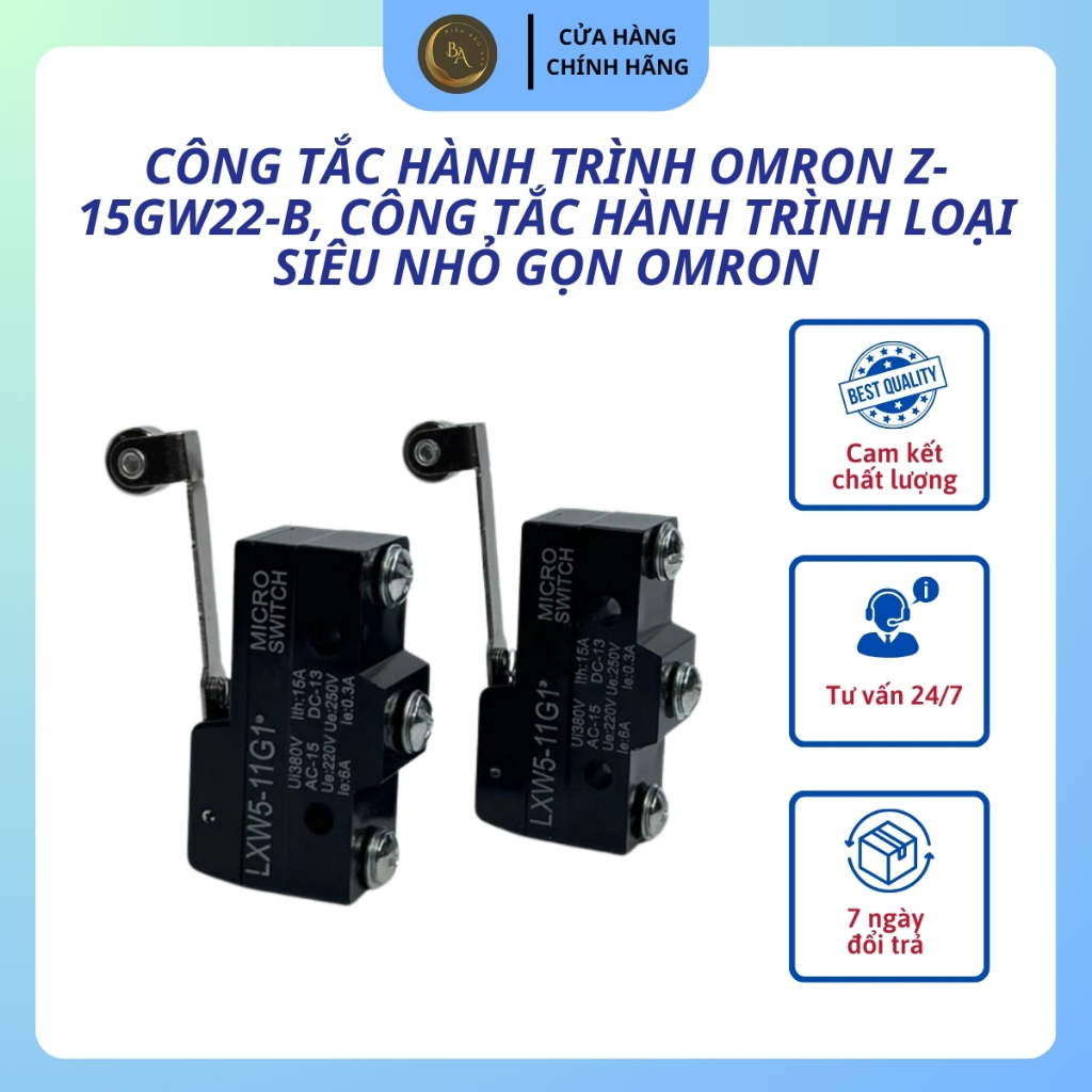 Công tắc hành trình Omron Z-15GW22-B, công tắc hành trình loại siêu nhỏ gọn Omron | Shopee Việt Nam