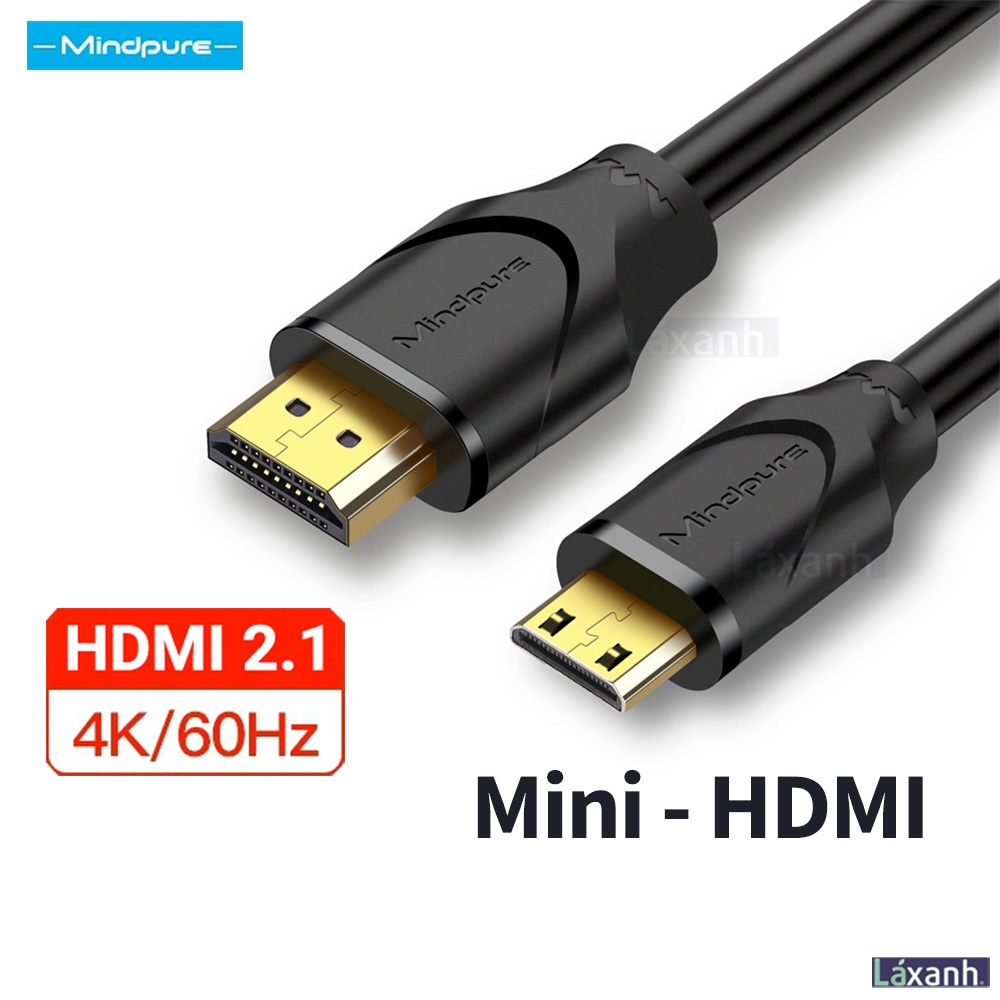 Cáp Mini HDMI 2.1 cable 4k 120Hz 120fps chân mạ đồng chống oxi hoá hãng ...