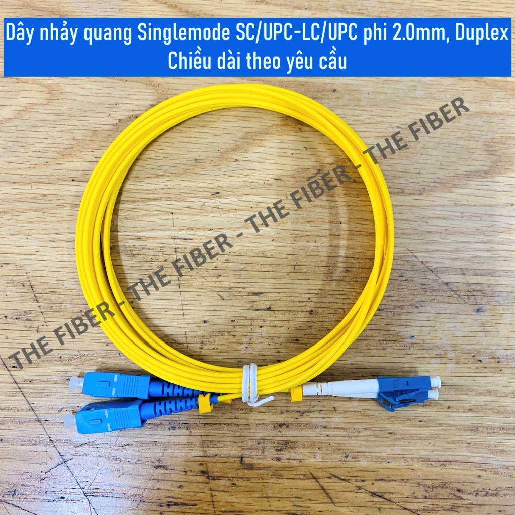 Dây nhảy quang Singlemode SC/UPC-LC/UPC phi 2.0mm, Duplex. Chiều dài theo yêu cầu | Shopee Việt Nam