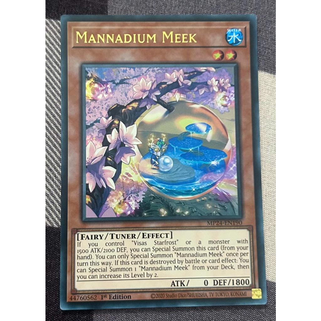 Thẻ bài Yugioh - Mannadium Meek - MP24-EN190 - Ultra Rare 1st Edition ...