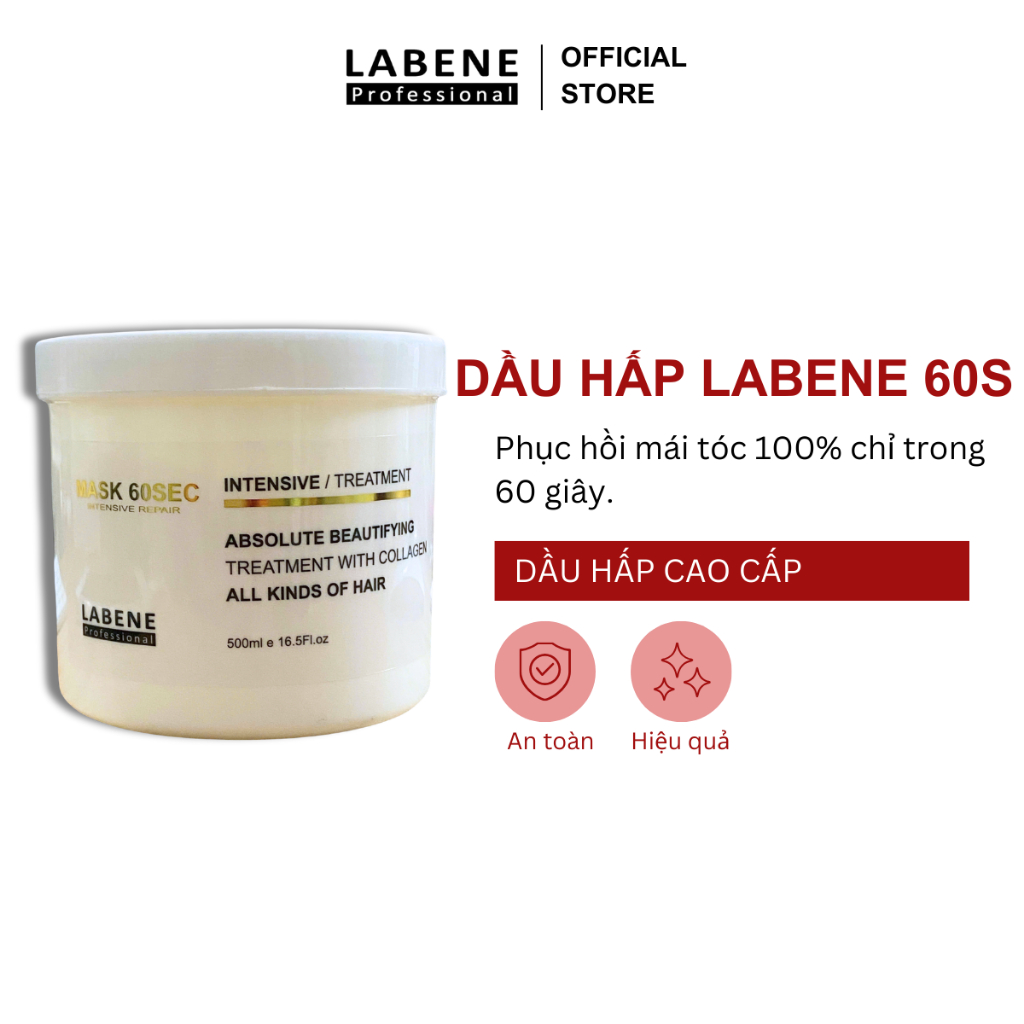 Dầu hấp tóc LABENE Intensive Repair 60S phục hồi, cung cấp dinh dưỡng ...