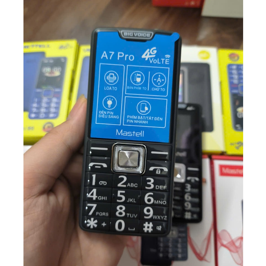 Điện Thoại Người Già Mastell A7 pro Mới Fullbox Sóng 4G, Đọc Số, Loa To ...