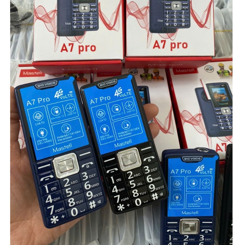 Điện thoại người già Mastell A7 Pro chuẩn sóng 4G Loa to Đọc số Chuẩn ...