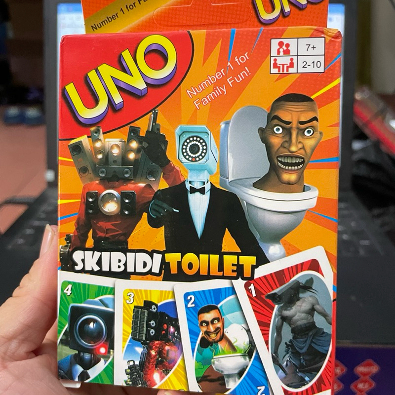 Bài Uno Skibidi Toilet hộp 108 lá | Shopee Việt Nam