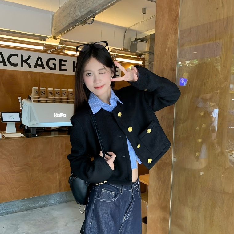 Áo Khoác Dạ (Form Rộng) Dáng Lửng Basic HH90 HaLuu Store | Shopee Việt Nam