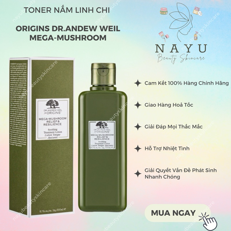 [MẪU MỚI - ĐỌC LƯU Ý] TONER NẤM PHỤC HỒI ORIGINS MEGA MUSHROOM SKIN ...