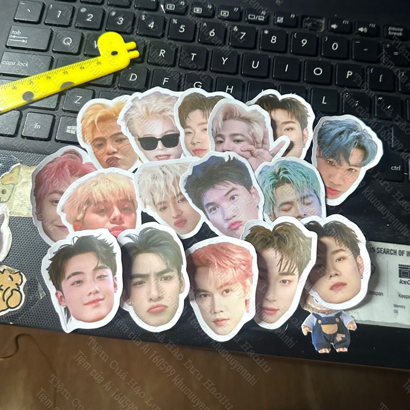 SET 10 STICKERS HÌNH DÁN ĐẦU TO ANH TRAI SAY HI RHYDER QUANGANH ...