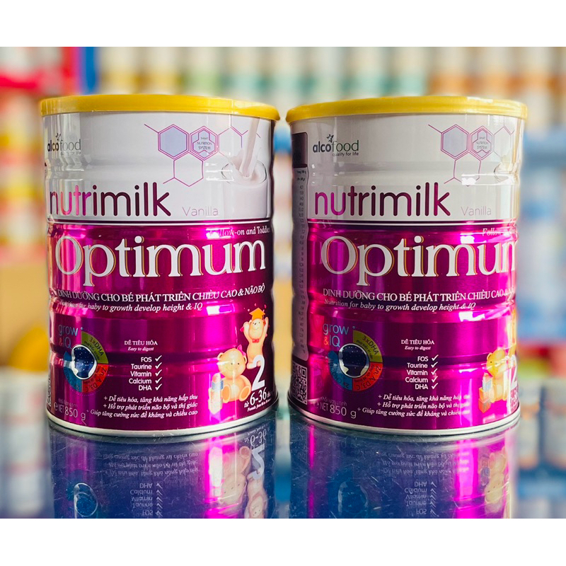 [Combo 2 Lon] Sữa Bột Nutrimilk Optimum 6-36 Tháng (850g) | Shopee Việt Nam
