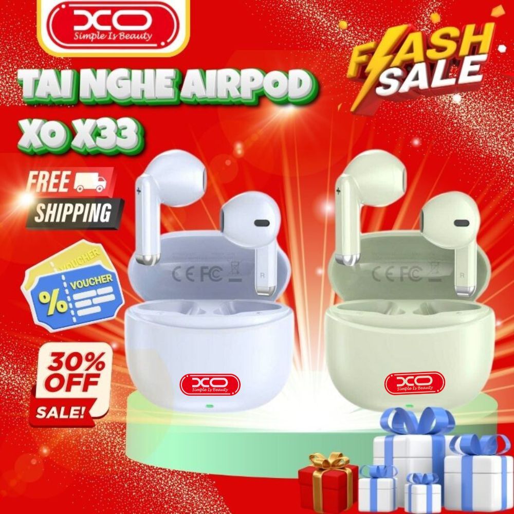 Tai Nghe Bluetooth Android XO Việt Nam Âm Thanh Bass Lớn, Tai Nghe Không Dây | XO X33 | Shopee ...