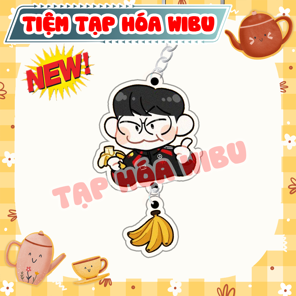 Móc Khóa 2 Tầng Acrylic SKT T1 Faker Gumayusi Oner Liên Minh Huyền ...