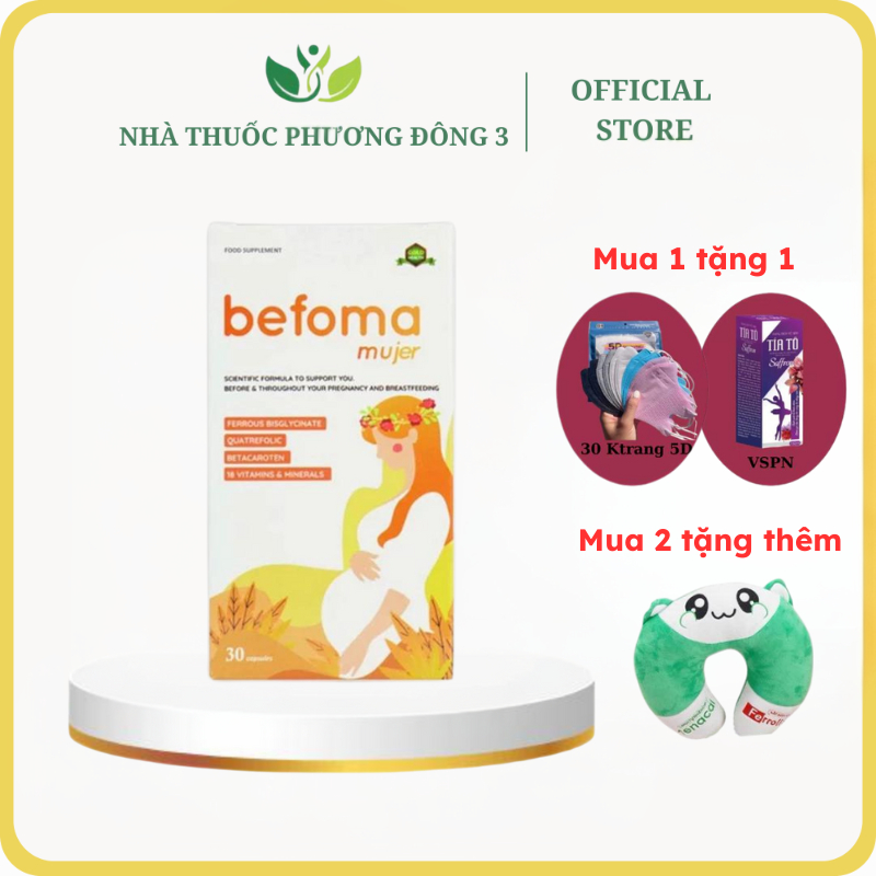 Sắt Befoma Hunmed - Bổ sung Sắt, acid folic và vitamin khoáng chất cho ...