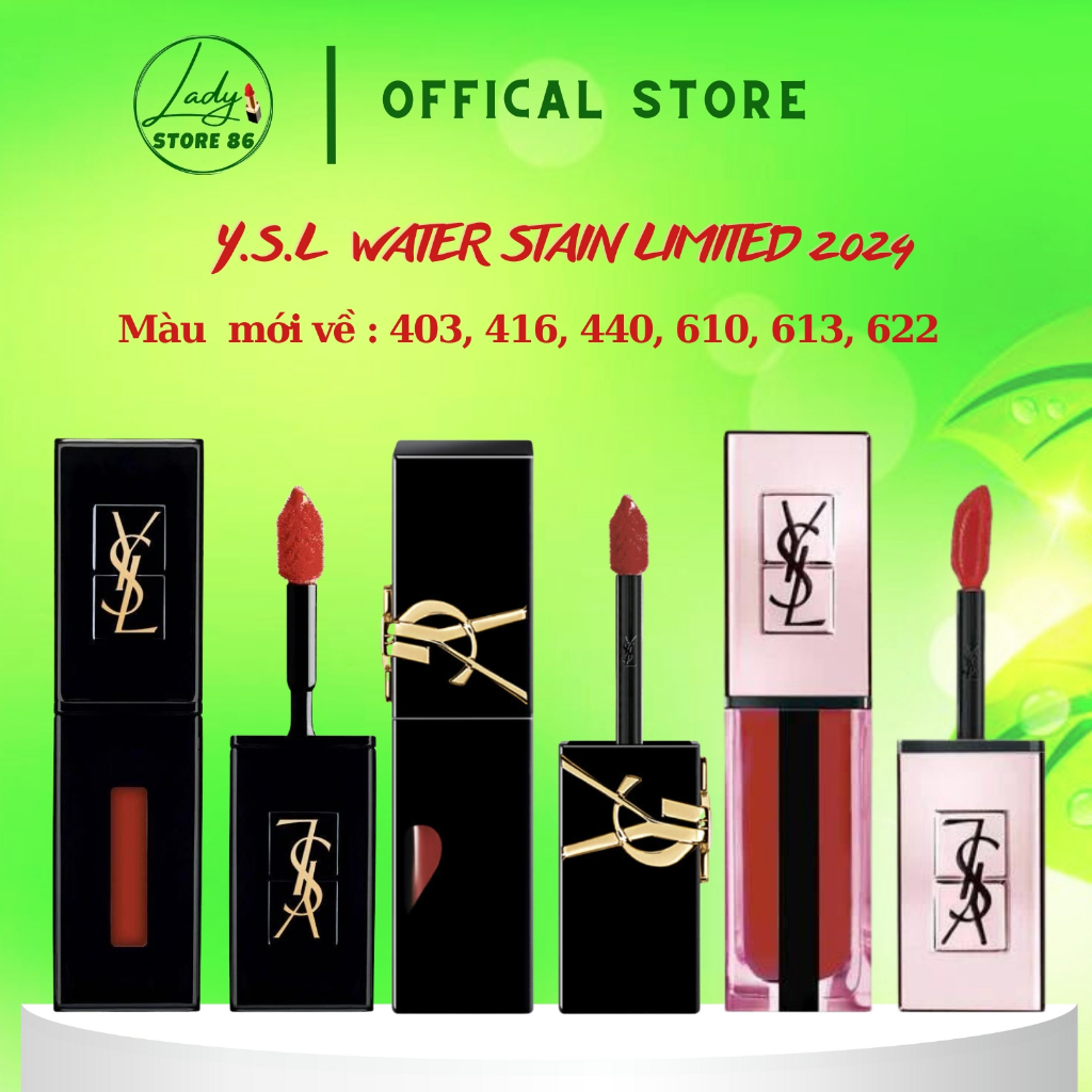 Son kem lì YSL The Inks Vinyl Cream mới 2024: 403-440-407-610-416-622 ...