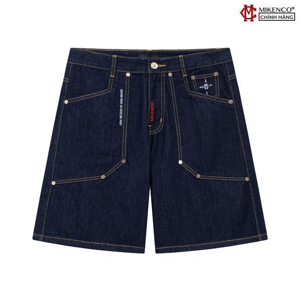 Quần short denim unisex MIKENCO Refinement Denim Short | Shopee Việt Nam
