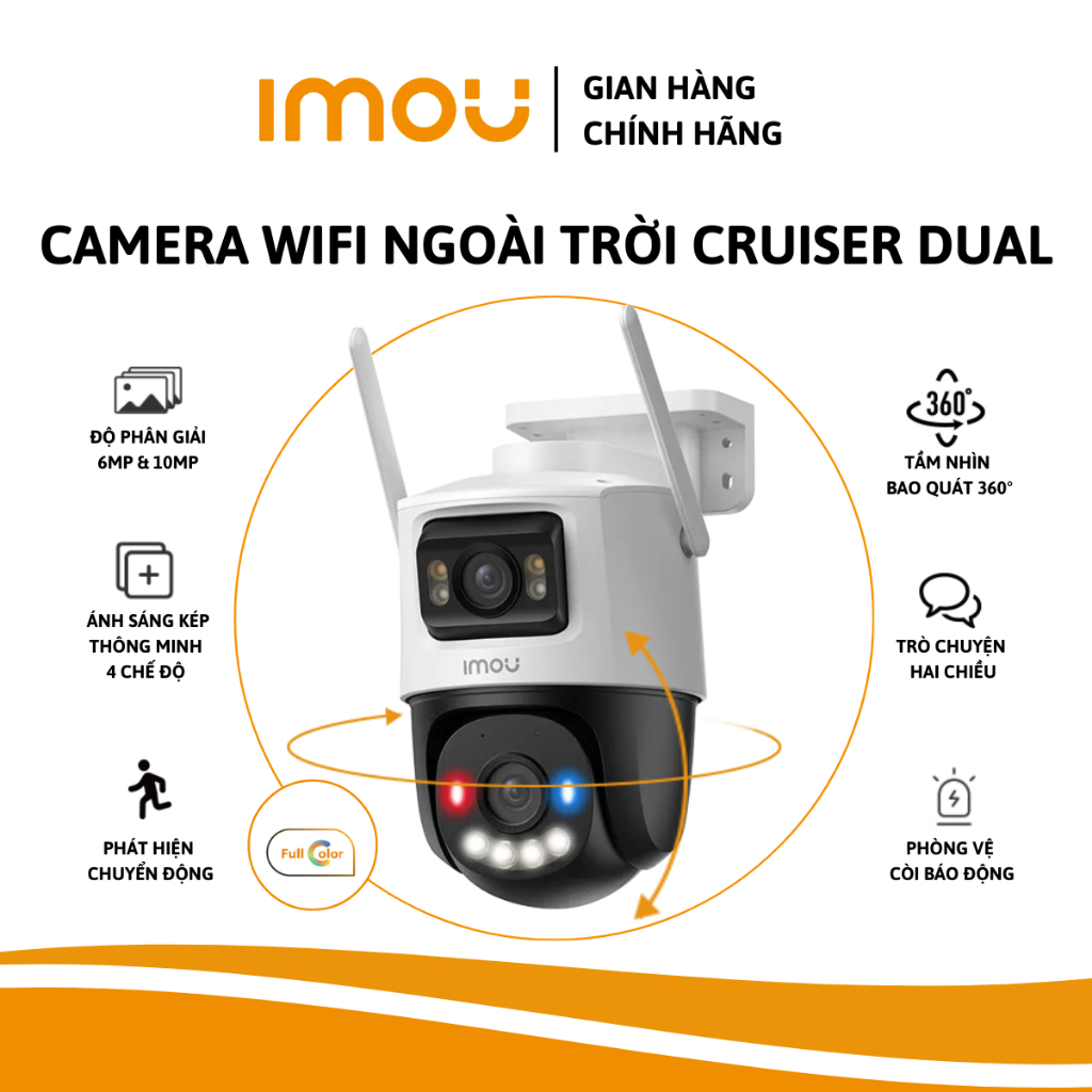 Camera Ngoài Trời IMOU CRUISER DUAL 2 6MP 10MP 2 Ống Kính 2 Tầm Nhìn ...