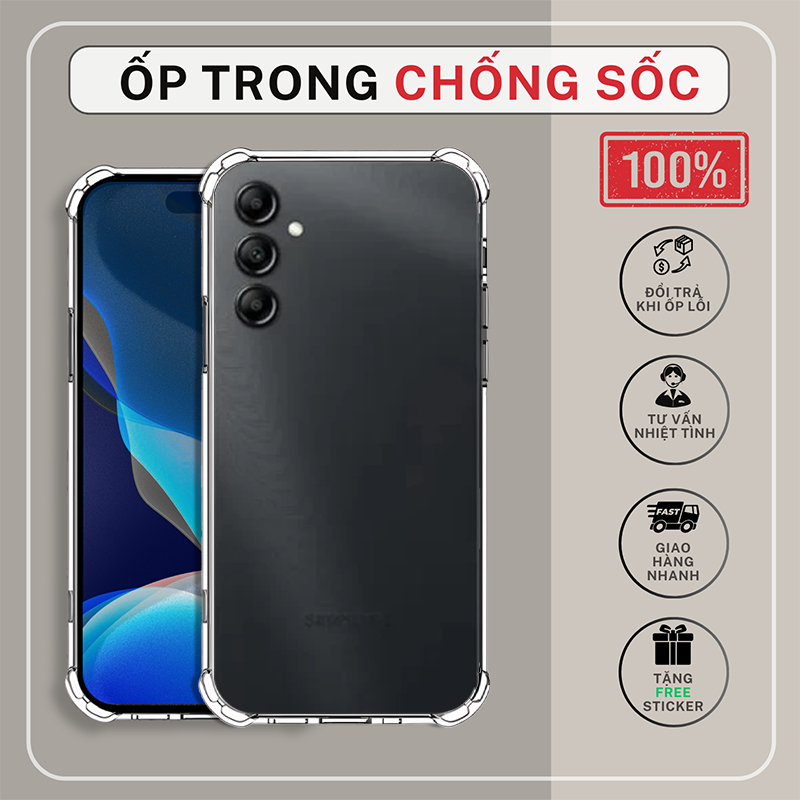 Ốp lưng Samsung A16, A26, A36, A56 chống sốc DẺO TRONG mekcase | Vỏ điện thoại ss galaxy bảo vệ ...