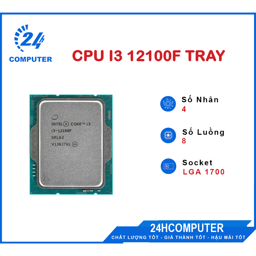 CPU INTEL CORE I3-12100F New Tray | Shopee Việt Nam