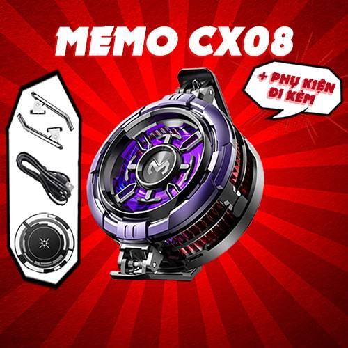 Quạt tản nhiệt MEMO CX08 thế hệ mới đèn led gaming nâng cấp làm mát tăng fps chơi game liên quân ...