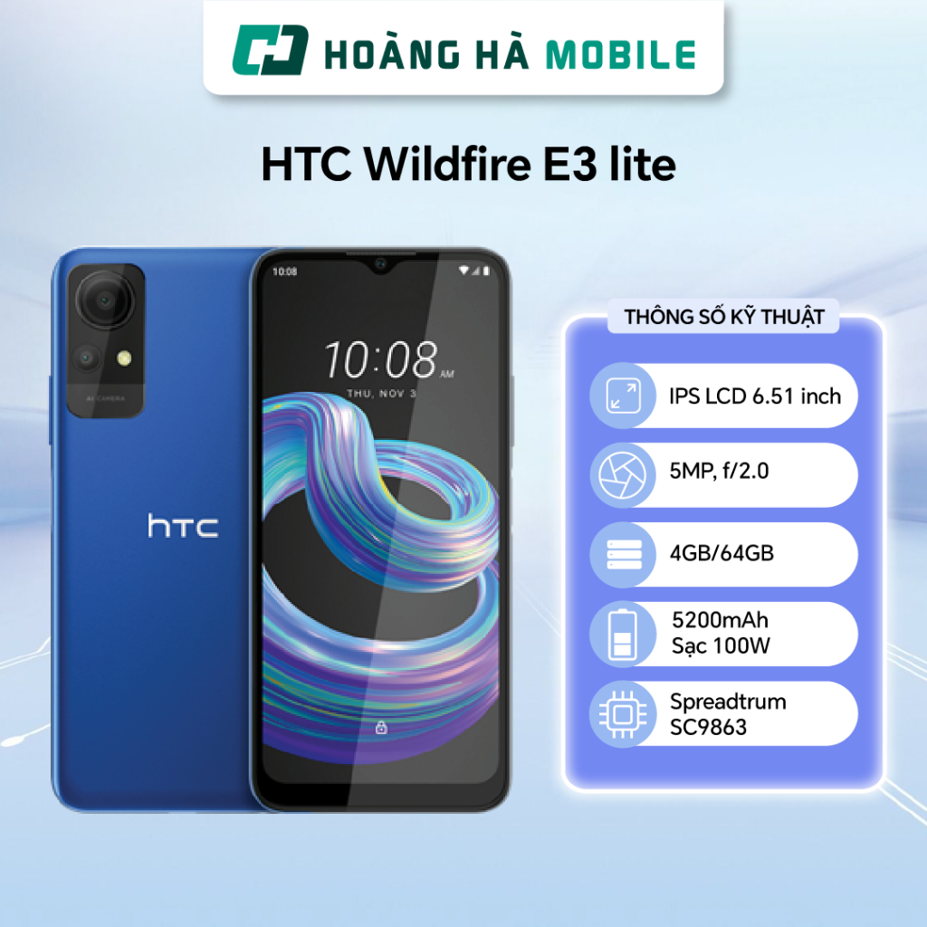 Điện thoại di động HTC Wildfire E3 lite (4GB/64GB) - Chính hãng(Nguyên ...