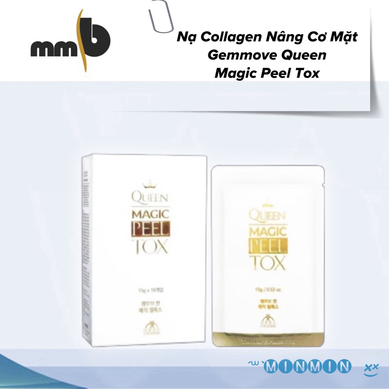 [LẺ 1 GÓI] Mặt Nạ Collagen Hỗ Trợ Nâng Cơ Mặt Gemmove Queen Magic Peel Tox | Shopee Việt Nam
