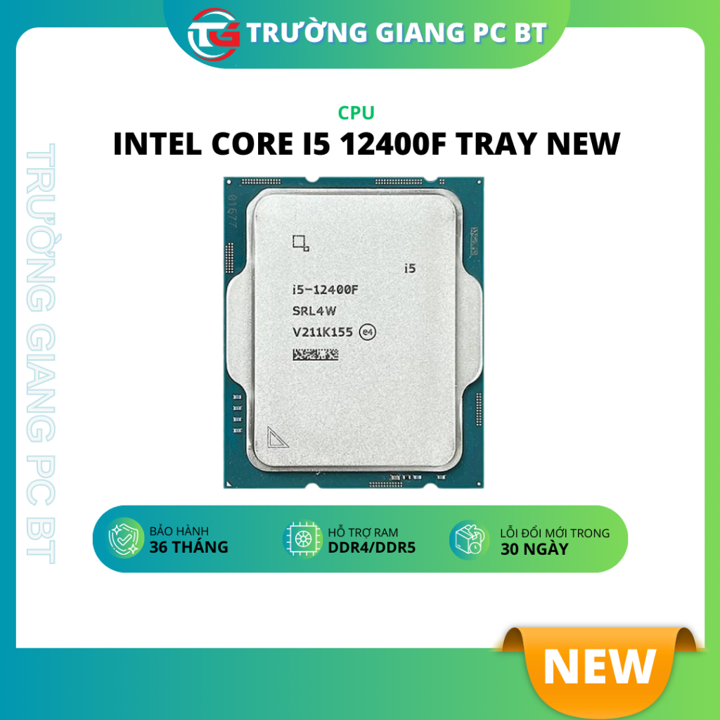 CPU Intel Core i5 12400F Tray | 4.40 GHz, 6 Cores 12 Threads, LGA 1700 ...