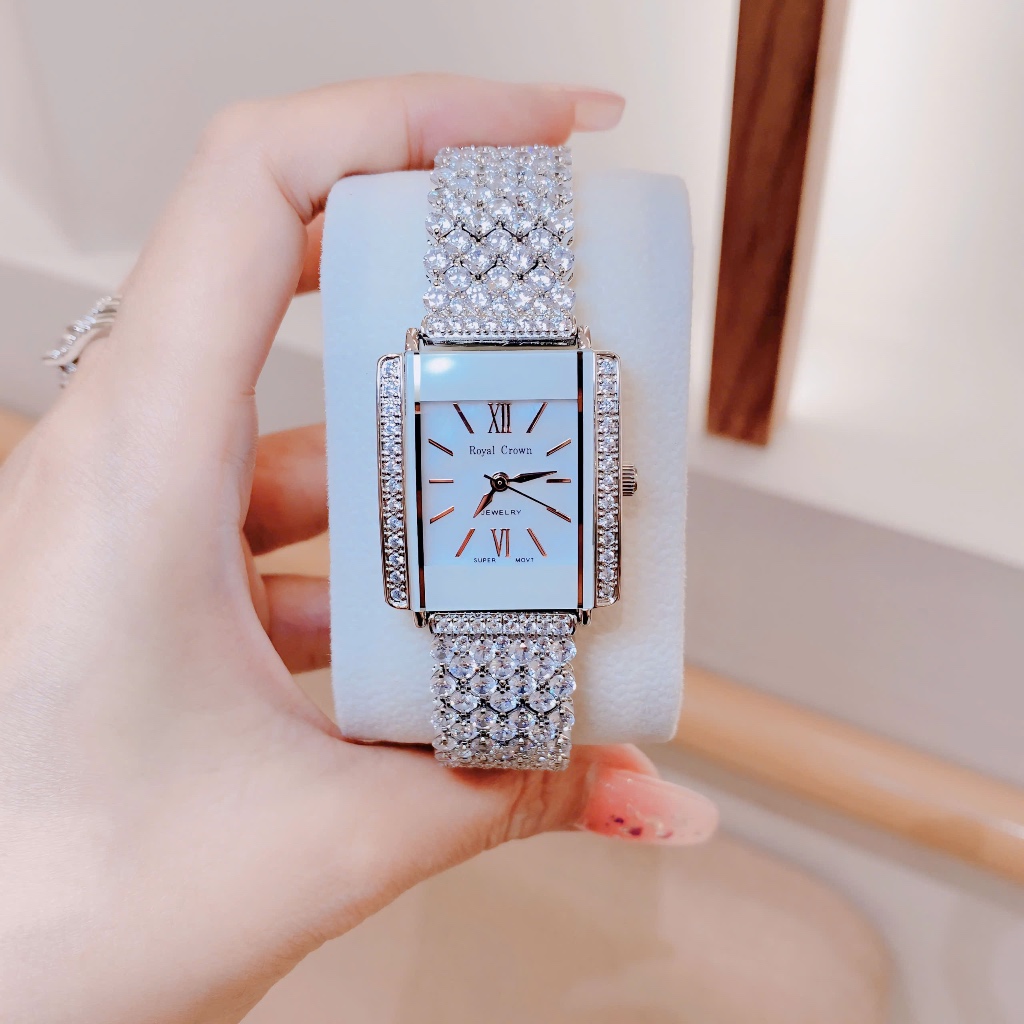 Đồng hồ nữ Royal Crown 3645 Sliver Watch, Authentic, Full Box, Luxury ...