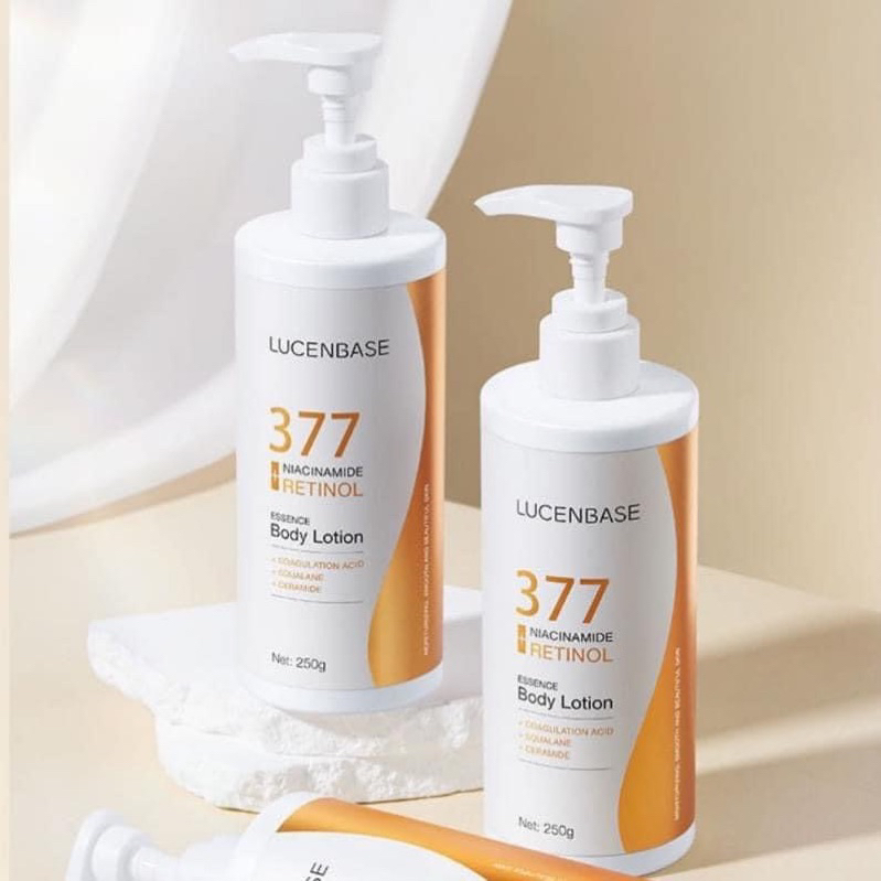 Kem dưỡng thể trắng da lucenbase 377 niacinamide + retinol 250g ...
