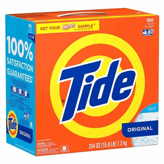 Bột giặt Tide Original Powder Laundry Detergent của Mỹ hộp 4.08kg ...