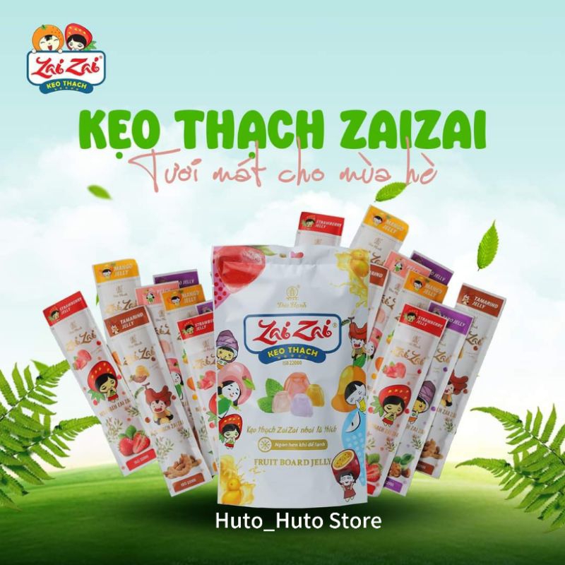 Thạch zai zai đức hạnh mix nhiều vị 1kg 28 thanh dài | Shopee Việt Nam