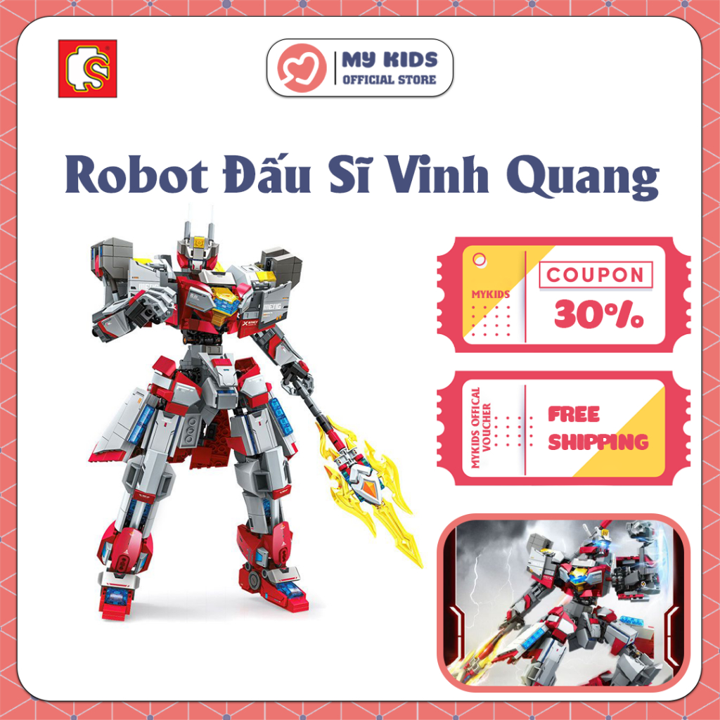 Đồ Chơi Lắp Ráp Robot Đấu Sĩ Vinh Quang Kèm Tàu Chiến Type 055 - SEMBO 208042 | Shopee Việt Nam