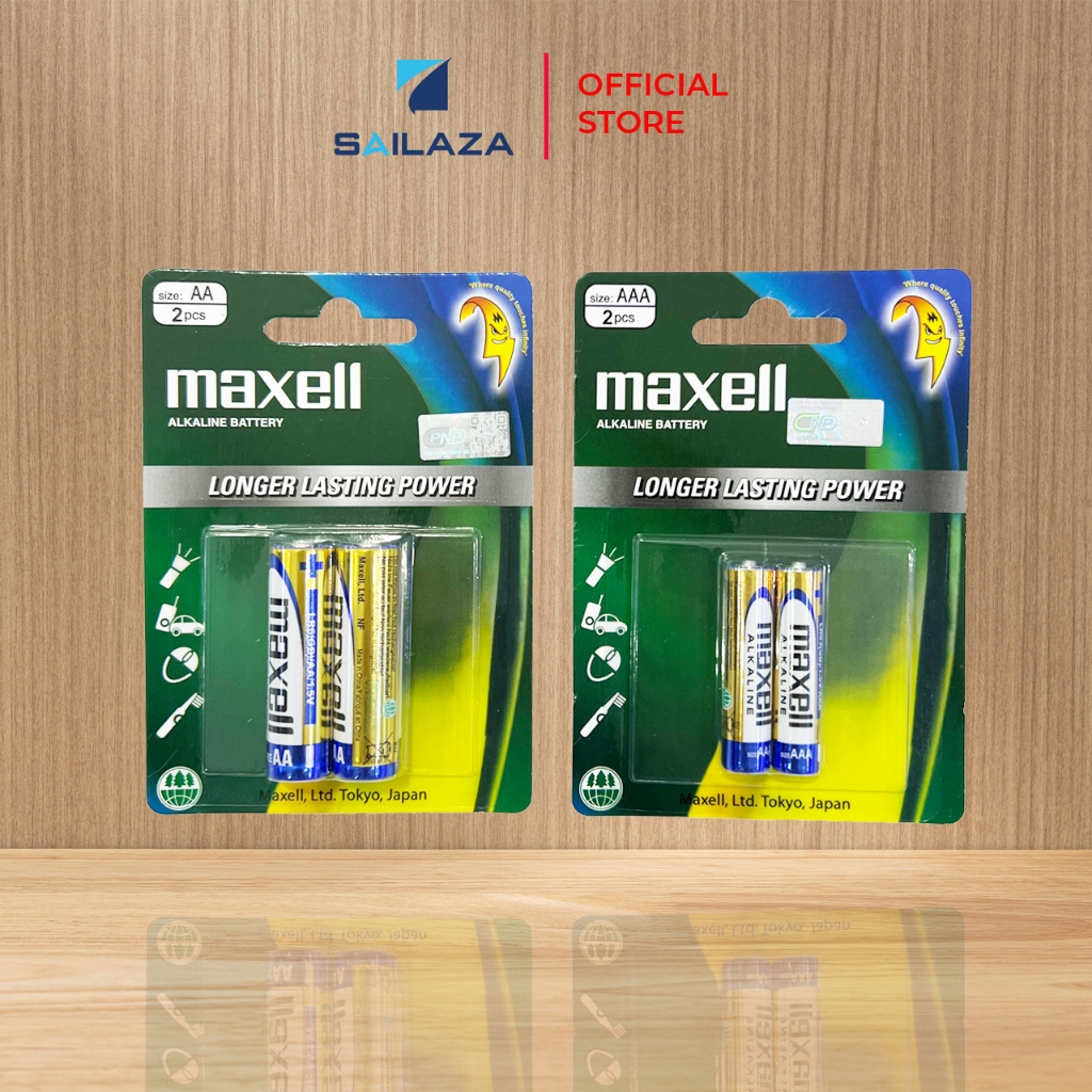 Pin AA, AAA, 2a, 3a, pin Maxell Alkaline xanh chính hãng 1.5V Vỉ 2 viên ...