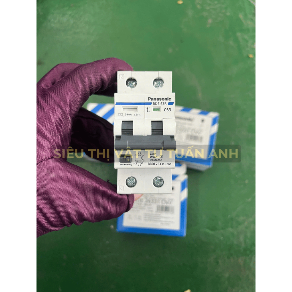 [CB CHỐNG GIẬT CHÍNH HÃNG] CB CHỐNG GIẬT 2P 2 PHA APTOMAT BẢO VỆ QUÁ TẢI RCBO PANASONIC 16A 20A ...