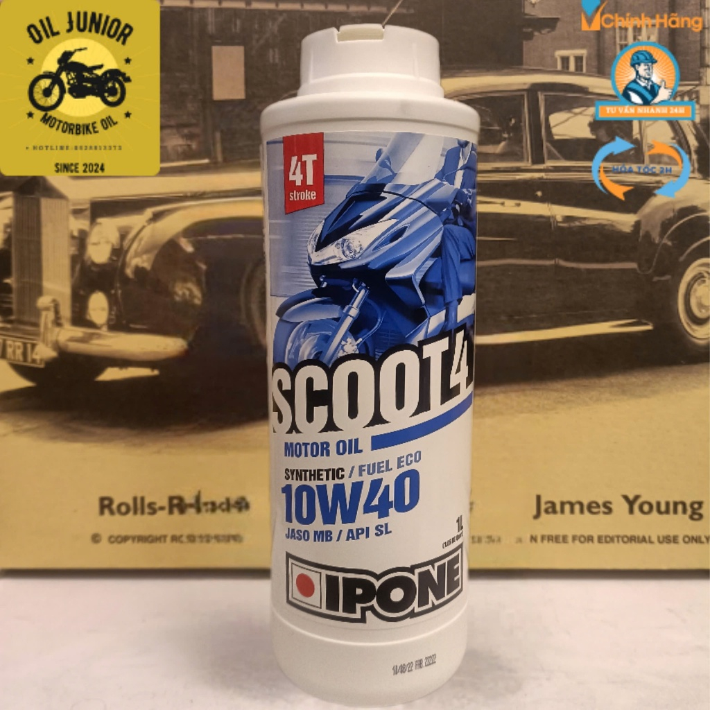 Nhớt Xe Tay Ga Cao Cấp Ipone Scoot 4 10W40 - Hàng Chính Hãng Nhập 100% ...