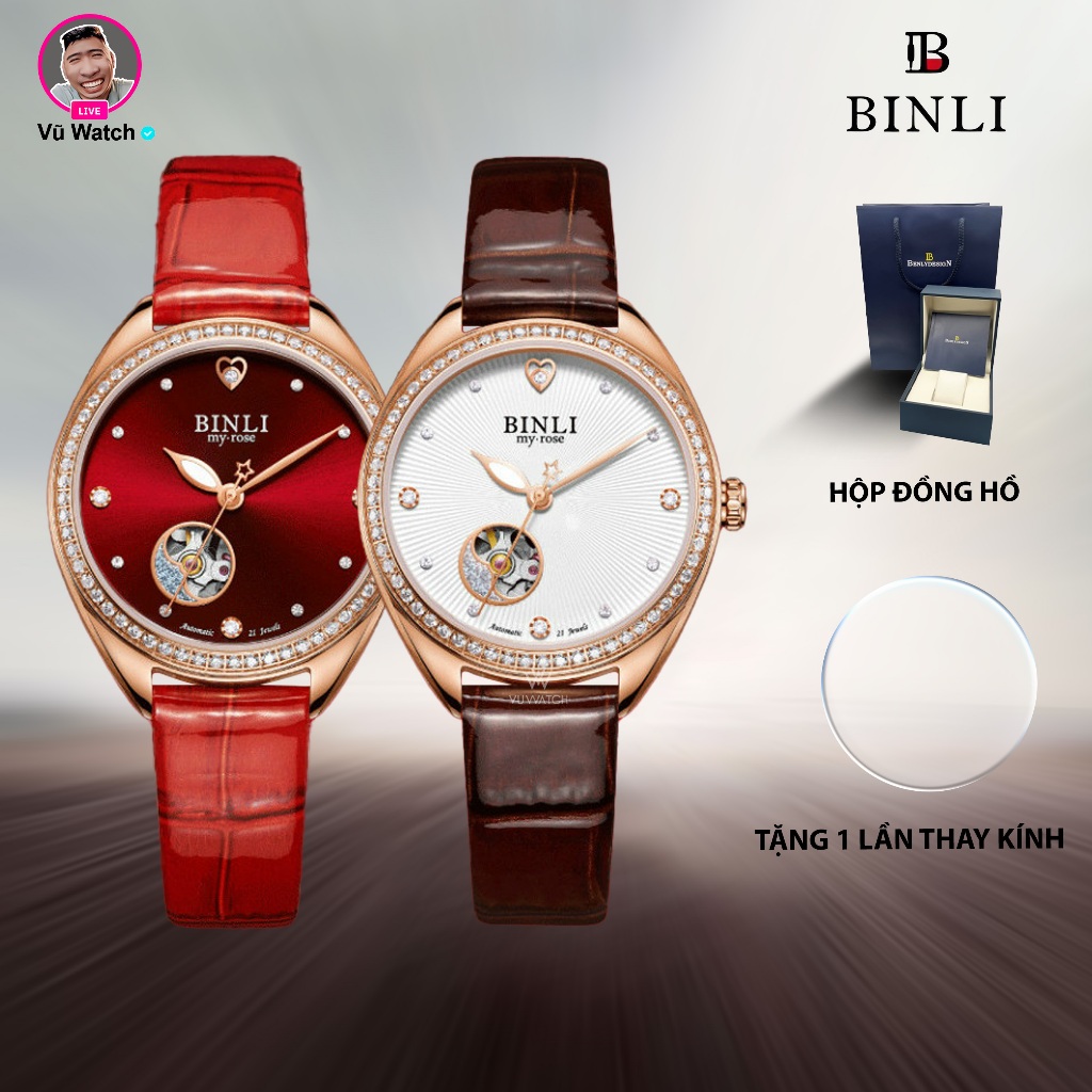 Đồng Hồ Nữ BINLI BY6145 | Tặng 1 lần thay kính miễn phí | Shopee Việt Nam