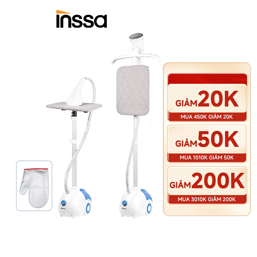 INSSA Bàn là hơi nước cầm tay bàn ủi treo+đứng 2000w công suất lớn ...