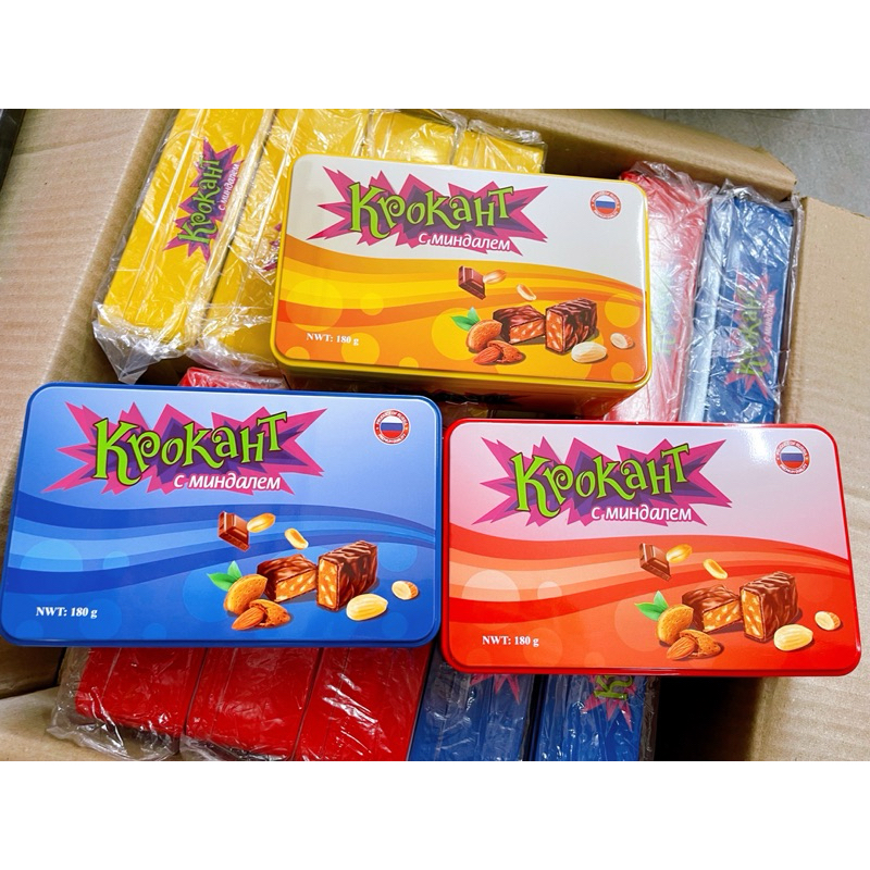 [Date 11/25] Socola hạnh nhân KPOKAHT hộp sắt NGA | Shopee Việt Nam