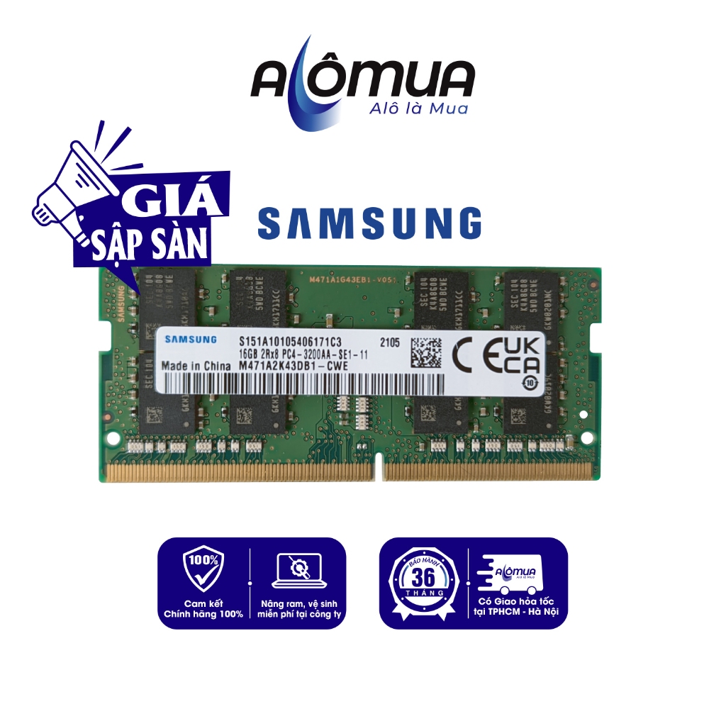 Ram Laptop DDR4 Samsung/Skhynix/Micron/Kingston/Crucal 16GB/8GB/4GB. Bus 3200/2666/2400-Hàng ...