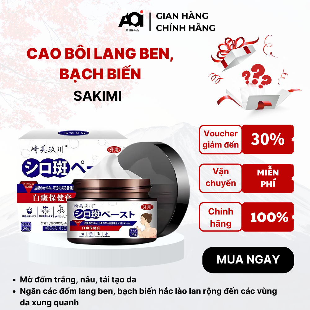 Cao Bôi Bang Ben Sakimi Cổ Truyền Nhật Bản 30ml - Loại Bỏ Đốm Trắng ...