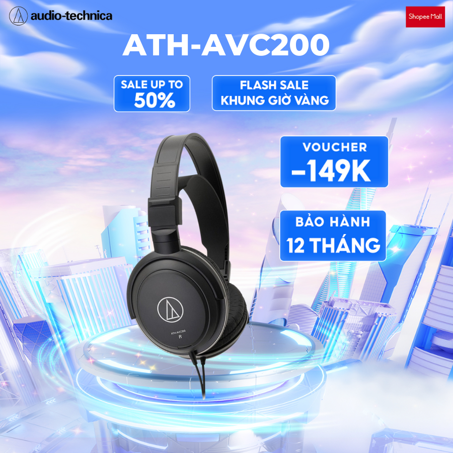 Tai Nghe Audio-Technica Professional Hifi ATH-AVC200 - Hàng Chính Hãng | Shopee Việt Nam