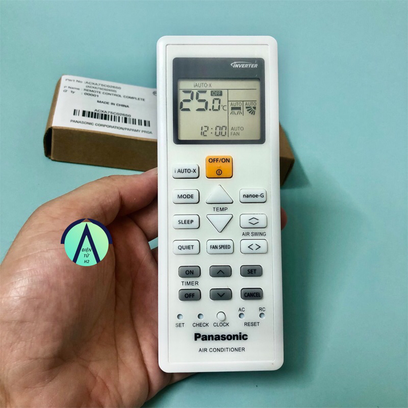 Remote Điều khiển máy lạnh Panasonic điều hòa Panasonic Inverter - Mẫu ...