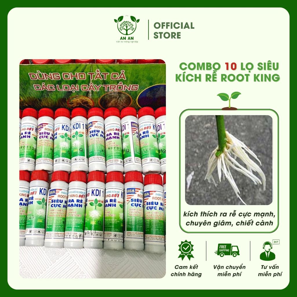 Combo 10 Lọ Siêu Kích Rễ Root King Kích Thích Ra Rễ Cực Mạnh,Chuyên ...