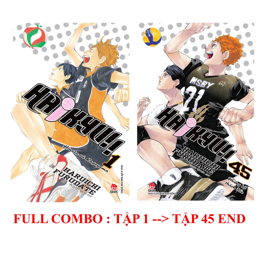 Truyện - Combo Haikyu!! Tập 1 – Tập 45 | Shopee Việt Nam