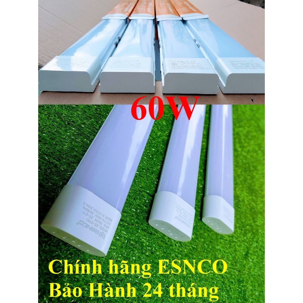 Bóng đèn led bán nguyệt 1m2 60W ESNCO đầu vuông hoặc tròn siêu sáng 7000K (vui lòng đặt mua từ 2 ...