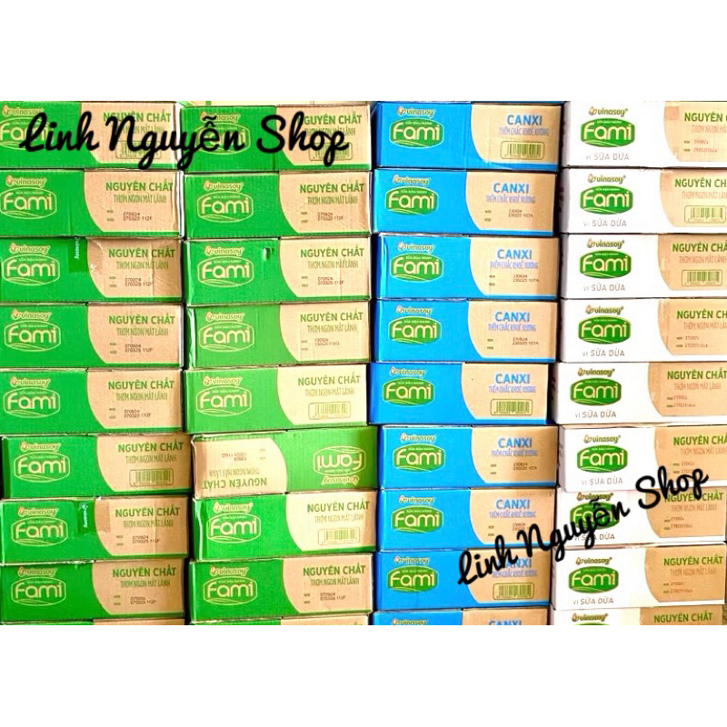 Thùng sữa đậu nành Fami (36 hộp x 200ml) ( Date Mới Nhất ) | Shopee ...