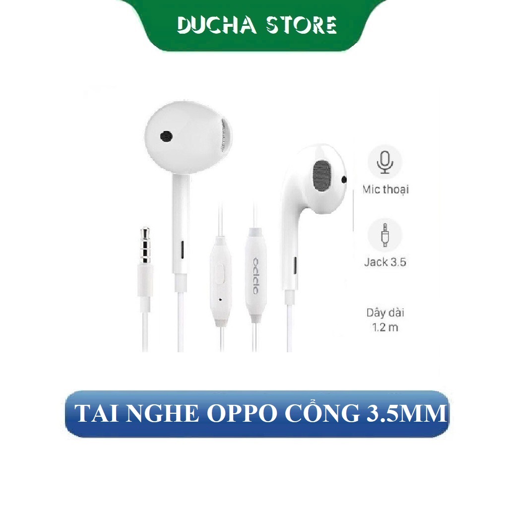 SU48 Tai Nghe oppo có mic đàm thoại jack 3.5mm giá siêu rẻ | Shopee ...