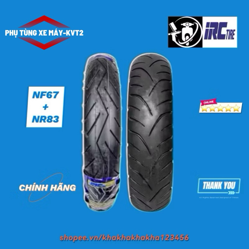 Lốp vỏ IRC gai Winner 150 V1 / V2 / V3 90/80-17 TL NF67 | 120/70-17 TL NR83 (không ruột ...