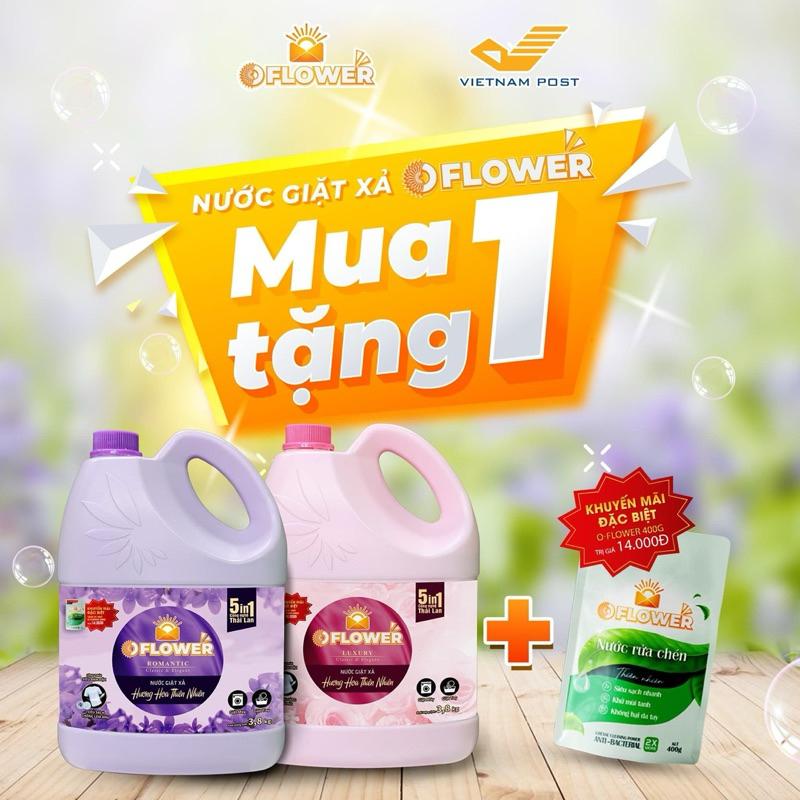 NƯỚC GIẶT XẢ 5in1 OFLOWER | Shopee Việt Nam