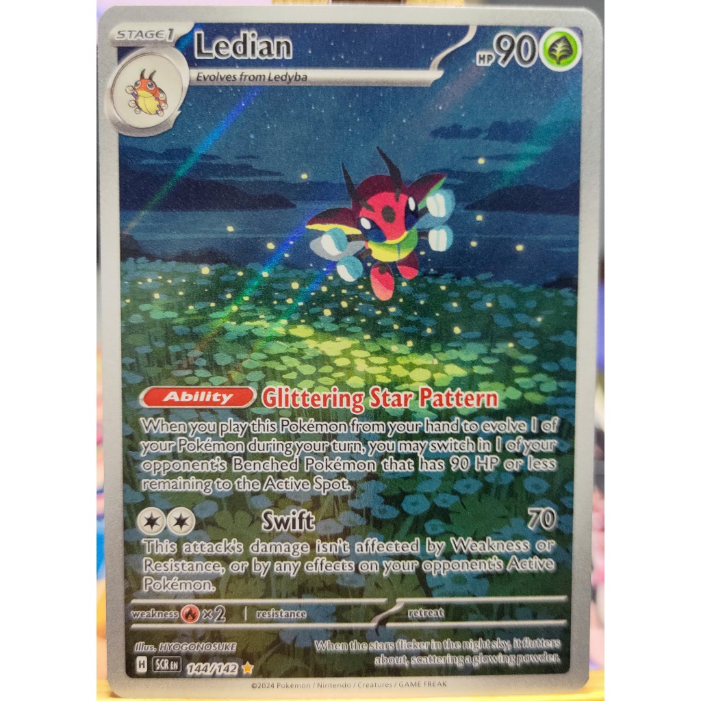 [KW2 Pokemon] [EN] Thẻ Ledian - 144/142 - Illustration Rare - SCREN ...