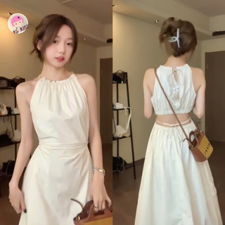 Váy khoét lưng Mina dress dáng dài tiểu thư xixeoshop - V69 | Shopee ...